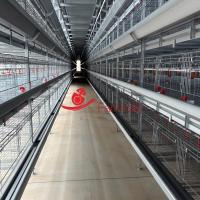 China 40000 Chicks Poultry Battery Cage System 3 to 8 Tiers Integrated Ventilation for sale