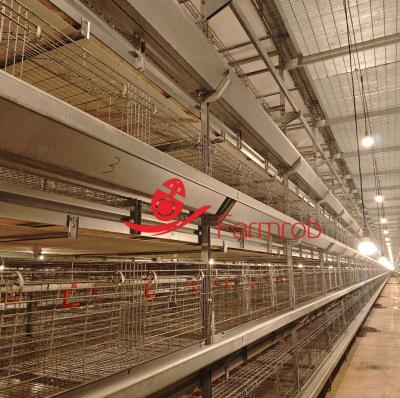 China 6 Tiers Long Lasting Poultry Battery Cage System with Minimal Maintenance Needs for sale