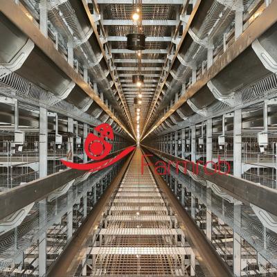 China Low Labor 12-Tier Layer Chicken Cage System Efficient Space Usage for sale