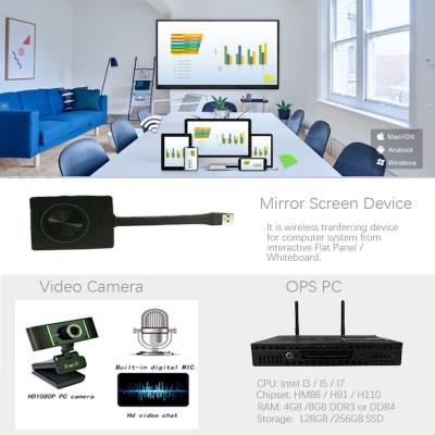China 75 86 98 polegadas 4K Ultra HD Tela interativa Memória Android 3 GB/4 GB/8 GB à venda