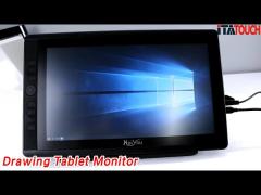 8192 Pressure Drawing Tablet Monitor 15.6 Inch 5080LPI Touch Screen