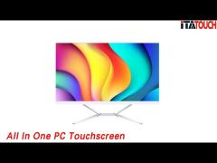 Capacitive All In One PC Touchscreen Desktop Bezel Less FHD 1080P