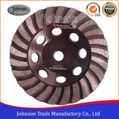 Cina ruota della tazza di 5inch 125mm Turbo, disco di macinazione di 5 diamanti per calcestruzzo in vendita