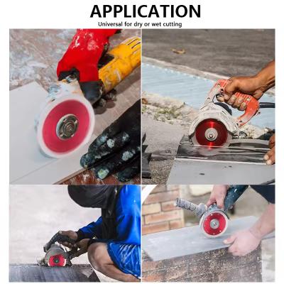 China 4.5 Inch Multipurpose Wet Dry Diamond Cutting Disc Reinforced Circular Diamond Saw Blade for sale
