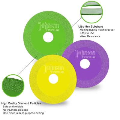 중국 100mm 진공 융합 다이아몬드 절단 디스크 타일 세라믹 포스텔렌 유리 톱 블레이드 유리 자이드 판매용
