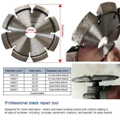 Cina V la scanalatura le lame per sega 105mm - 230mm, alta efficienza del disco di rastrellamento del mortaio in vendita