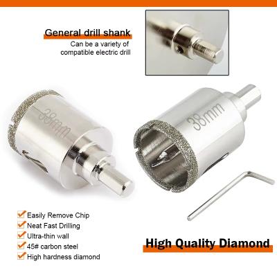 China Tile Hollow Cutters 80mm Diamond Core Drill Bits For Glass for sale