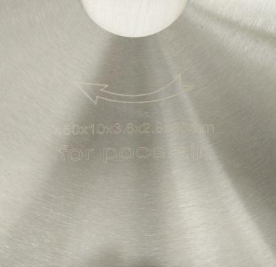 Cina la piastrella di ceramica a 18 pollici di 450mm Porcelian la lama delle mattonelle del diamante della scanalatura saldata argento delle lame per sega J in vendita