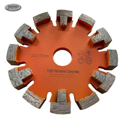 China 125mm 17mm Protection Teeth Tuck Diamond Saw Blades For Medium Hard Concrete for sale