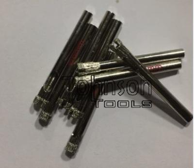 China 3-13 Mm Diamond Core Drill Bits  , Electroplated Drill Bits For Glass Fast Drilling for sale