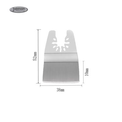 China 38*10mm Oscillating Multitool Stainless Steel Scraper Blade For Paint Grout Removal for sale