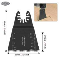 China HCS Quick Release 65x40mm Oscillating Multi Tool Blades for Wood, Plastic & Drywall Cutting for sale