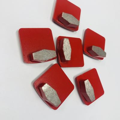 China Floor Concrete 13mm Diamond Abrasive Block With Hexagon Segments for sale