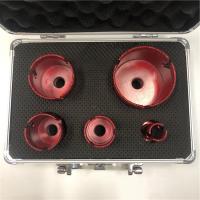 China M14 Diamond Core Drill Bits 72mm Aluminum Box Vacuum Brazed for Tile Porcelain for sale