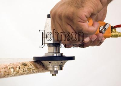 China Vacuum Brazed 85mm Full Bullnose Diamond Hand Profile Wheel for Stone Edge for sale