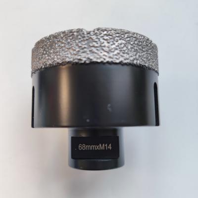 China Diamond Dry Core Drill Bits soldado vácuo para a porcelana à venda