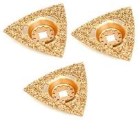 China 80mm Triangular Carbide Alloy Oscillating Multi Tool Diamond Blade for Wood Adhesive Masonry for sale