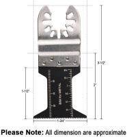 China 45mm Bi Metal Quick Release Oscillating Multi Tool Blades for Wood and Soft Metal Cutting for sale