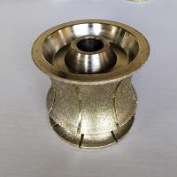 China 140mm Electroplated Diamond Profile Drum Wheel Stone Router Bit Coarse Grit for Granite Marble for sale
