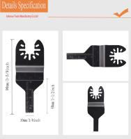China 10x40mm HCS Quick Release Oscillating Multi Tool Saw Blades for Cutting Wood Plastic for sale