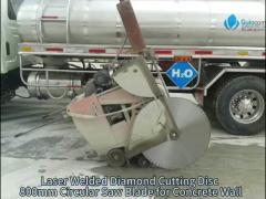 Laser Welded 800mm Diamond Wall Saw Blades For Cutting Reinforced Concrete