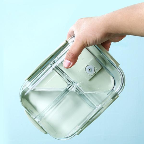 Quality Adult Airtight Glass Meal Prep Containers Microwave Safe Glass Lunch Box with for sale