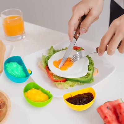 Cina 10g Aceto di Tomato Clip di Dip Condimento piatto di plastica Clip di Dip Bowl per portapiatti in vendita