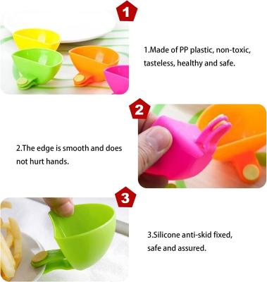 Cina 10g Aceto di Tomato Clip di Dip Condimento piatto di plastica Clip di Dip Bowl per portapiatti in vendita