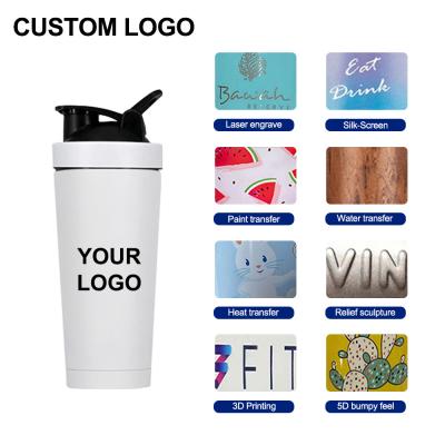 Cina 739ml / 500ml Capacità Colorato personalizzato Acciaio inossidabile Protein Shaker Bottiglia per palestra in vendita