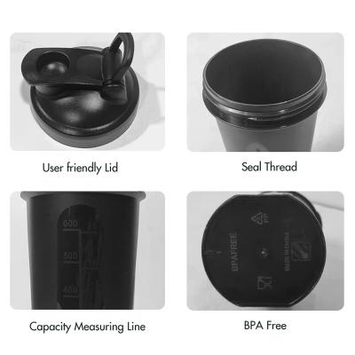 Cina PP Food Grade Lid BPA Free Protein Shake Bottle Stile di design contemporaneo per allenamento in vendita
