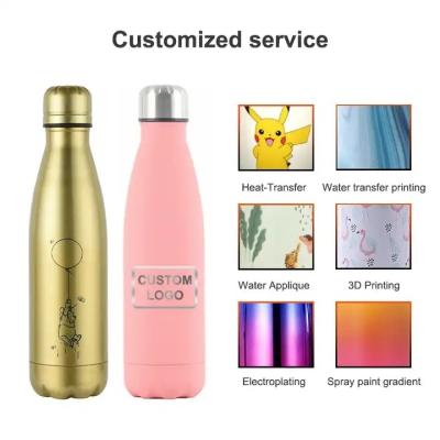 Cina Bottiglia d'acqua in acciaio inossidabile sportivo con logo personalizzato e rivestimento anticorrosione in vendita