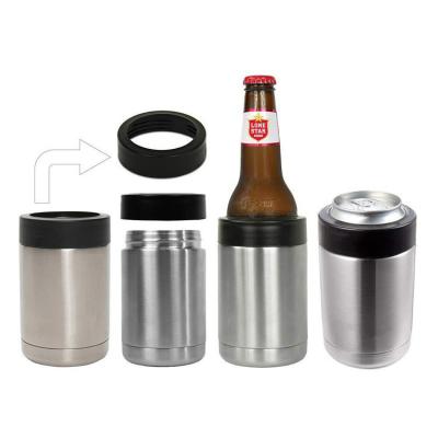 China Custom 12oz Double Walled Stainless Steel Beer Can Cooler for Customer Needs for sale