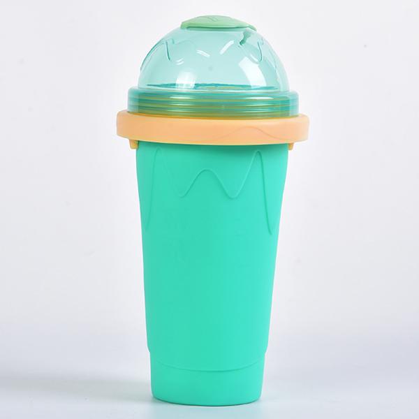 Quality 10.5*6*21cm Slushy Maker Cup Food Grade Silicone Pinch Slush Cup Ice Cream Tubs Type for sale