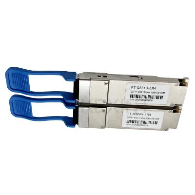 China Cisco Compatible 40GBASE-LR4 QSFP+ 1310nm 10km DOM Duplex LC/UPC SMF Optical Transceiver Module for sale