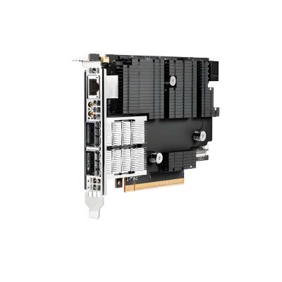 China HPC/AI 400Gbps Adapter Card ConnectX-7 MCX755106AC-HEAT with Hardware Crypto Dual Port Smart NIC Network Card for sale