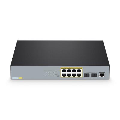 China Conmutador PoE+ Gigabit Ethernet L2+ de 8 puertos Comelink, 8 puertos PoE+ 130W, con 2 SFP de 1 Gb, sin ventilador en venta