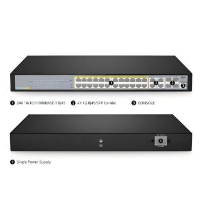 China Comelink S3400-24t4fp with 4 X 1GB 8-Port Gigabit Ethernet Poe+ Switch for sale