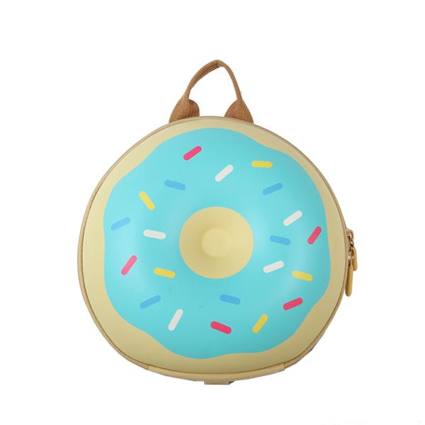 Quality Supercute Custom Toddler Backpack Cartoon Doughnut Design Kids Schoolbag for sale