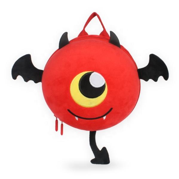 Quality Supercute Anti Lost Backpack 3d Mini Children School Backpack OEM ODM 30*27*11cm for sale