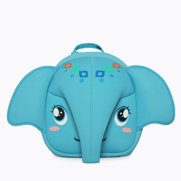 Quality Supercute Elephant Backpack Custom Backpack Neoprene Material Cartoon Design for sale