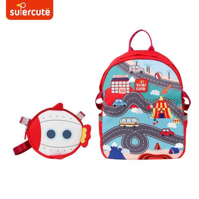 China Custom Backpack Kids Shoulder Bag And Lightweight Polyester School Bag For Children for sale
