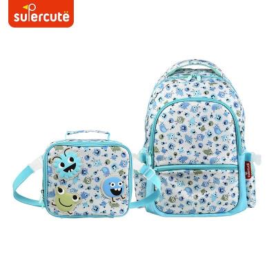 China Supercute 2 In 1 School Backpacks Lunch Bag Set Kids School Bag Student Backpack for sale