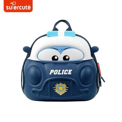 China Supercute Custom Logo 3D Cartoon LED Car Children School Bag Kids School Backpack for sale