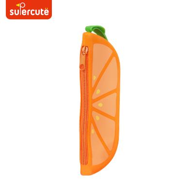 China Supercute Durable Lightweight Custom Silicone Pen Case Kids Pencil Case Easy-Carry for sale