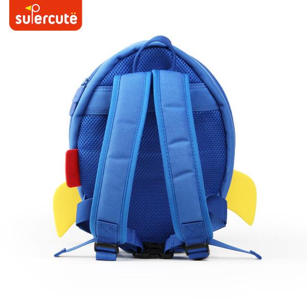 Quality Supercute 3D Cartoon Backpack Customized Rocket Shape Small Kids Backpack for sale
