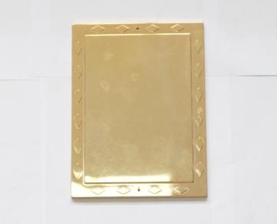 China Gold , silver and copper Name plate of casket , Coffin accessories custom for sale