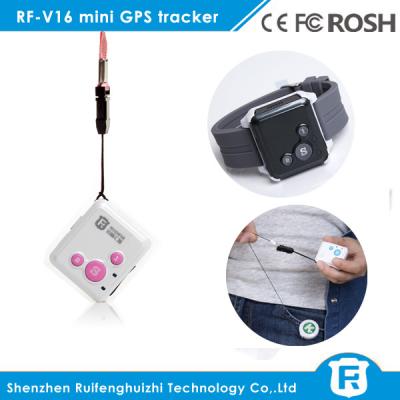 China Small gps/gprs mini tracking device RF-V16 mini children gps tracker necklace gps for sale