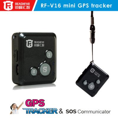 China Mini personal gps tracker kids/gps tracker manufacturer reachfar V16 for sale