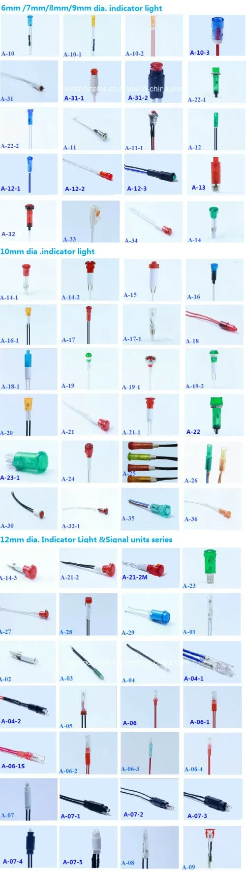 Pilot Light Heater 10mm LED Light