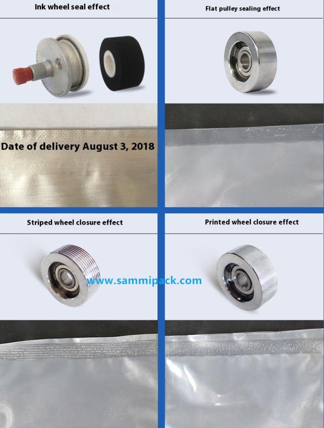 FR-1100V Electric Vertical Continuous Band Sealing Machine for Food/Beverage Plastic Bags Foil Film Pouch Packaging Machine
